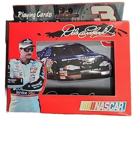Dale Earnhardt Sr #3 Playing Cards 2000 NASCAR Embossed Tin 2 Decks Of ...