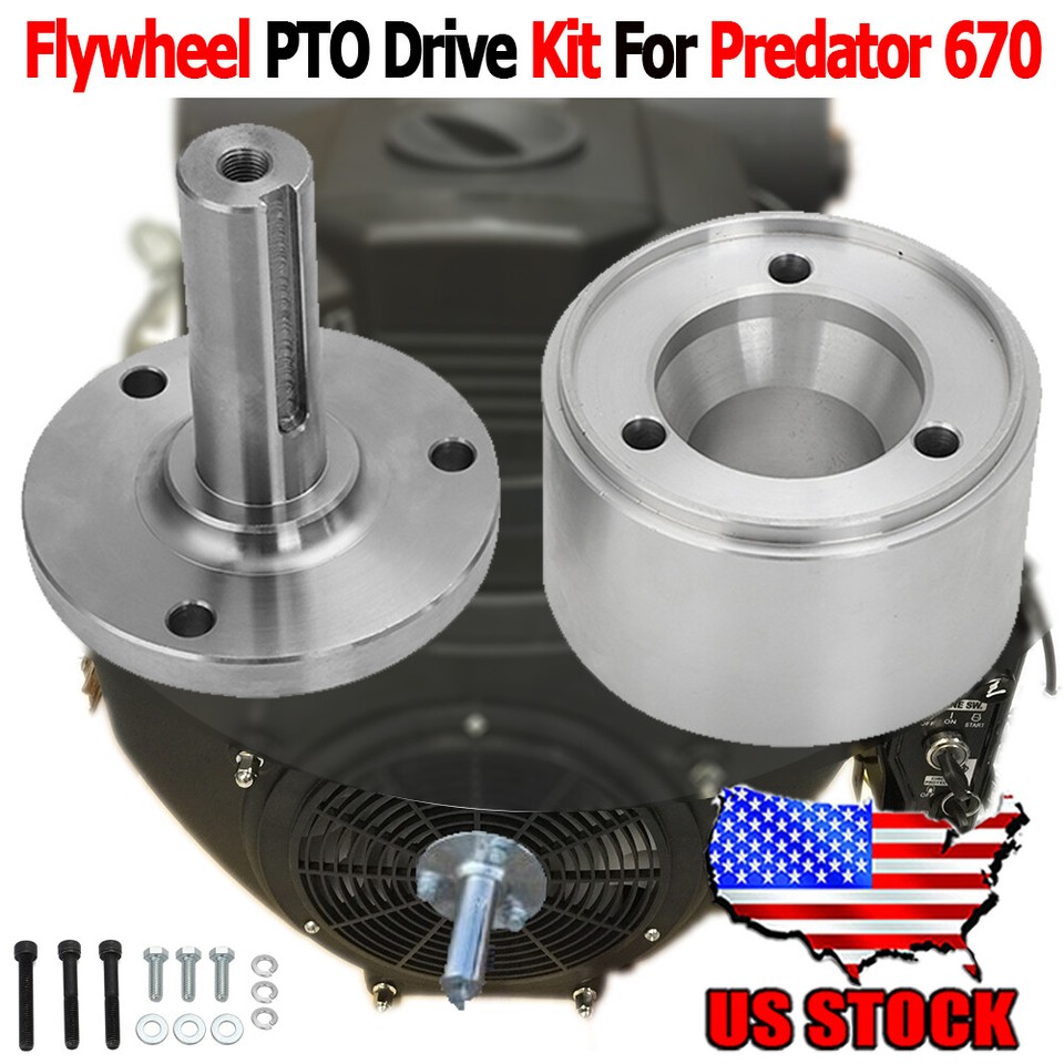 For Predator 670 Flywheel PTO Drive Kit Shaft V-twin Engine Lawn Mower ...