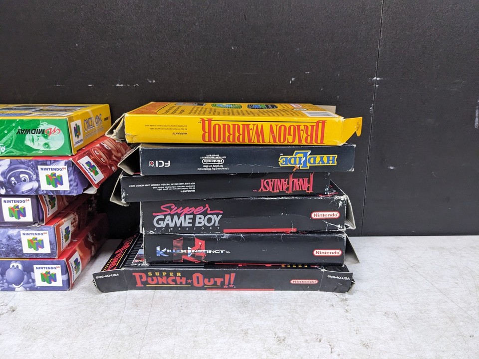 Lot of Various Nintendo Empty Game Boxes-Wholesale | eBay