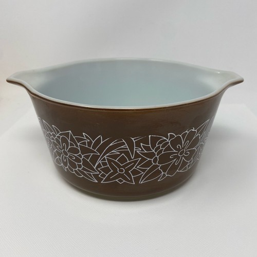Vintage Pyrex brown Woodland casserole dish 473-B | eBay