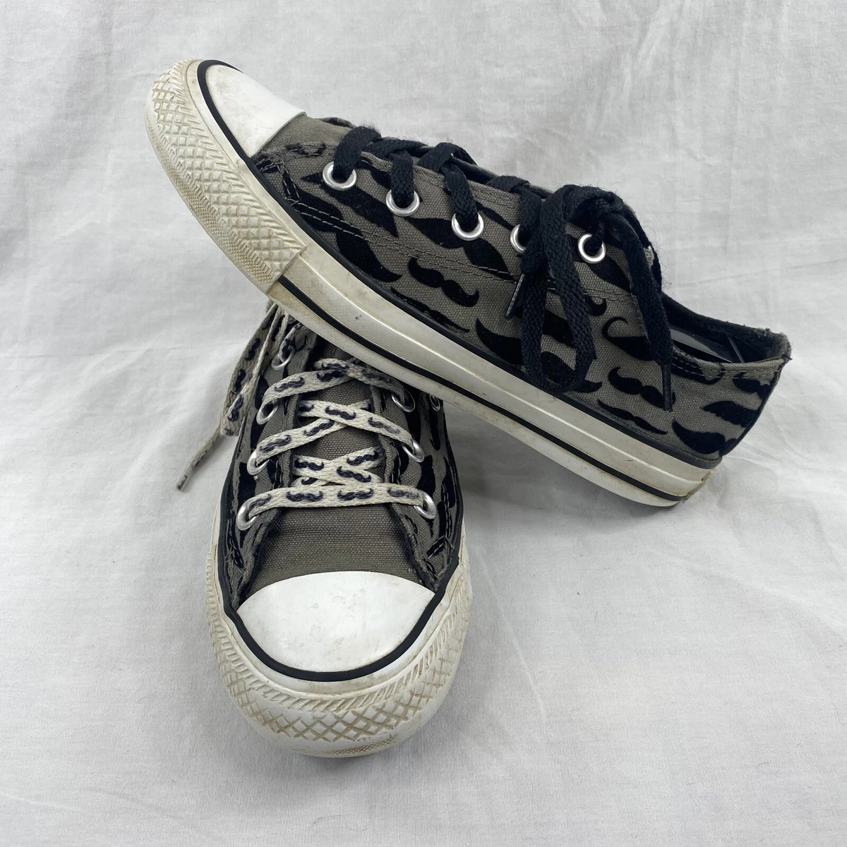 Mustache Converse Sneakers