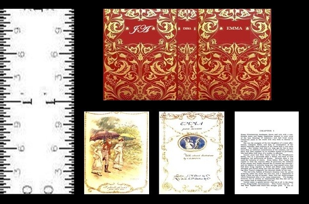 1:12 SCALE MINIATURE BOOK EMMA ILLUSTRATED JANE AUSTEN DOLLHOUSE | eBay