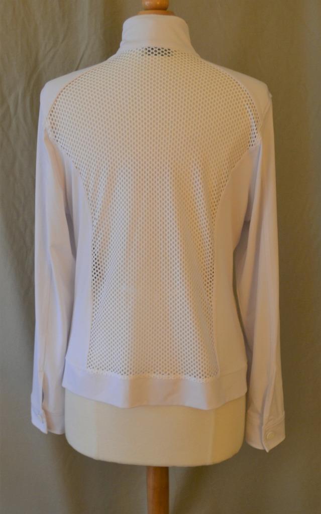 Anatomie White Shana Dot Mesh Jacket Size Medium - Gem