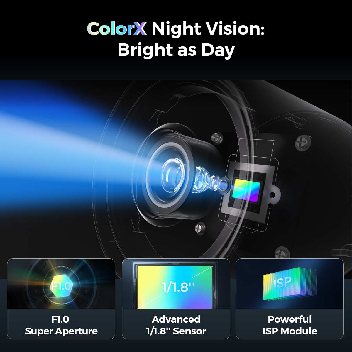 Reolink CX810 ColorX 4K 8MP PoE IP Camera with True Full-Color Night ...