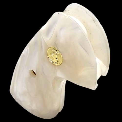 COLT Anaconda & Python CNC Pearl Grips + 24K Gold Plated Colt Badge ...