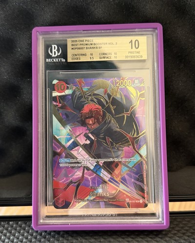 PRB-02 OP06-007 Shanks SP English One Piece TCG the Best Vol. 2 BGS 10 ...