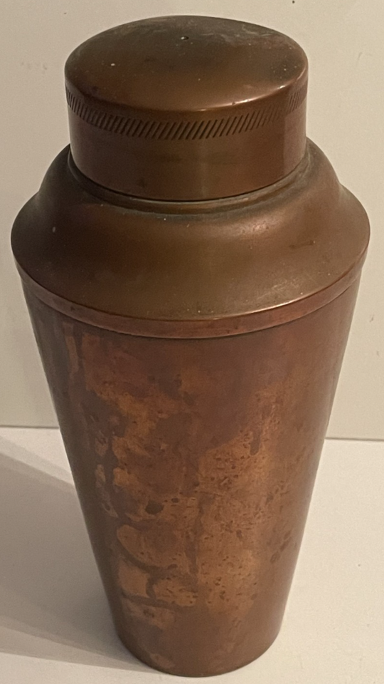 Antique 1910 Copper cocktail shaker jos.heinrichs paris new york pure ...