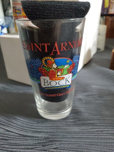 Saint Arnold SPRING BOCK CRAFT BEER PINT GLASS - Rare - HOUSTON 16 OZ ...