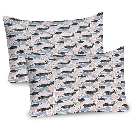 Wassertier-Silhouette 2 Teiliges Kissenbezugs Set 40x80cm | eBay.de