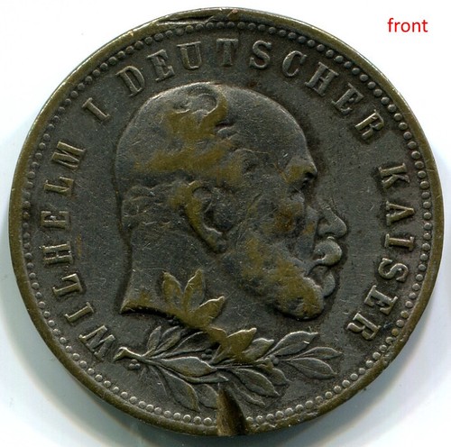 MG061 Germany 1897 Wilhelm I Deutscher Kaiser 100 Geburstag, silver ...