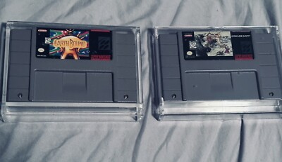 Earthbound & Chrono Trigger Snes Super Nintendo. 100% Authentic, Boards ...