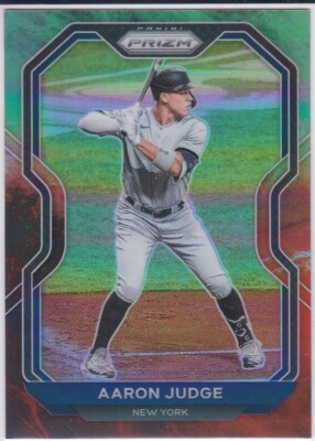 AARON JUDGE Panini RARE COSMIC HAZE $$ PRIZMS VARIATION Baseball Card ...