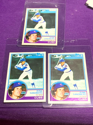 1983 TOPPS-O-PEE-CHEE BASEBALL RYNE SANDBERG ROOKIES CHICAGO CUBS LOT (3) NM | eBay