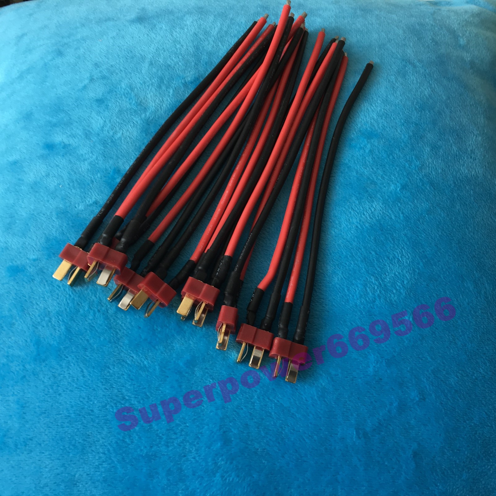 Deans T plug T-plug Male Female 150mm 0.492FT 14AWG Cable Wire ...