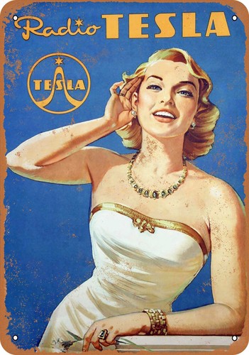 METAL SIGN - 1941 Tesla Radios - Vintage Look Reproduction | eBay