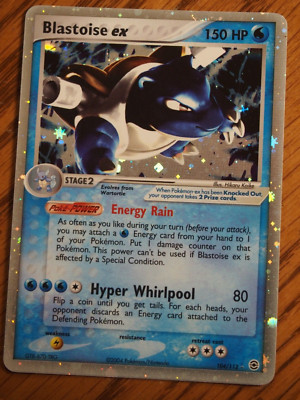 Pokemon 2004 Fire Red Leaf Green Blastoise Ex foil card in mint ...