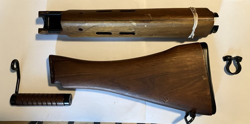 ARES AIRSOFT L1A1 FN-FAL SLR WOOD STOCK, HANDGUARDS & CARRY HANDLE USED ...