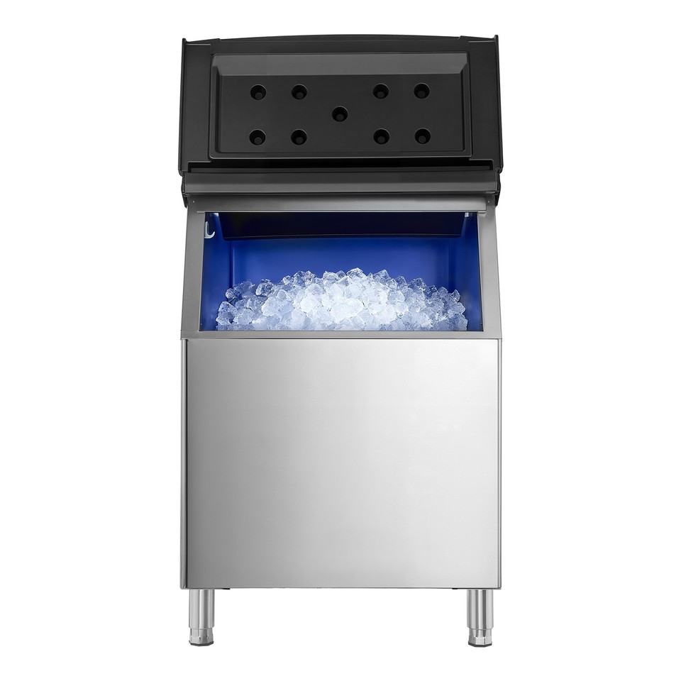VEVOR Commercial Ice Maker Storage Bin 500lbs Capacity Stainless Steel ...