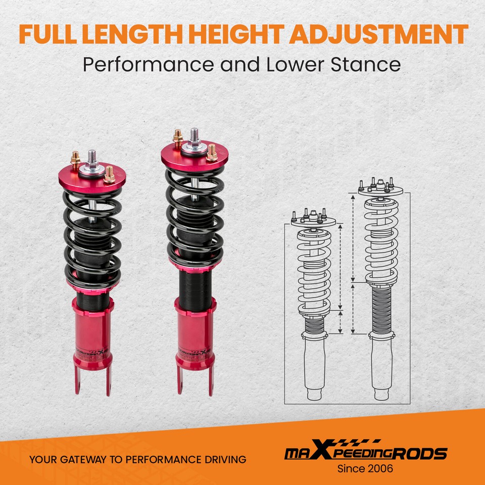 MaXpeedingrods Street Coilover Suspension Kit for Honda Civic EG/EK/EJ 96-00 | eBay