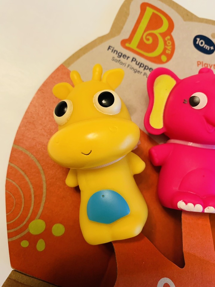 B. Toys Pinky Pals 4 Finger Puppets Bathtime & Playtime Fun | eBay