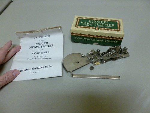 SINGER 121387 Hemstitcher Picot Attachment for sale online | eBay