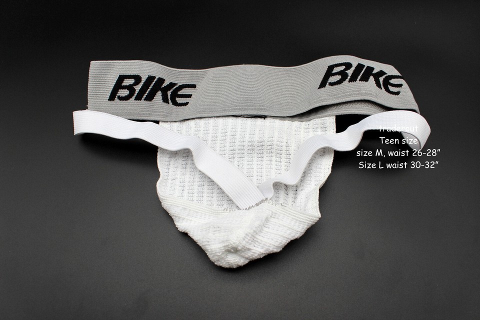 Bike Teen white 2" waistband athletic supporter jock strap jockstraps ...