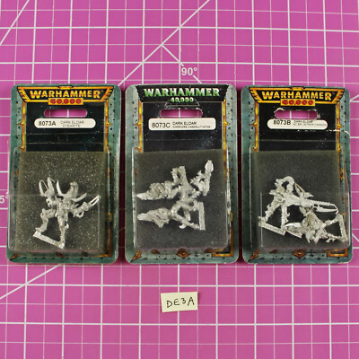 Warhammer 40K Dark Eldar Warriors (3 Packs incl. Sybarite) Metal - OOP ...