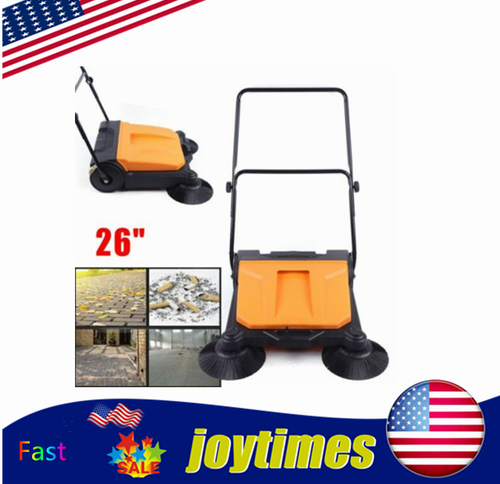 26 In Industrial Hand-push Sweeper Floor Board Sweeping Cleaning Tool ...