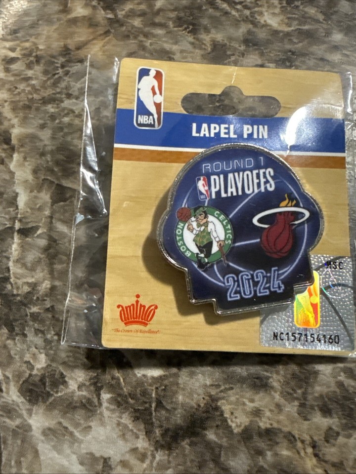Boston Celtics Vs Miami Heat Pin 🔥2024 NBA Playoffs 🔥hat Lapel Tatum | eBay