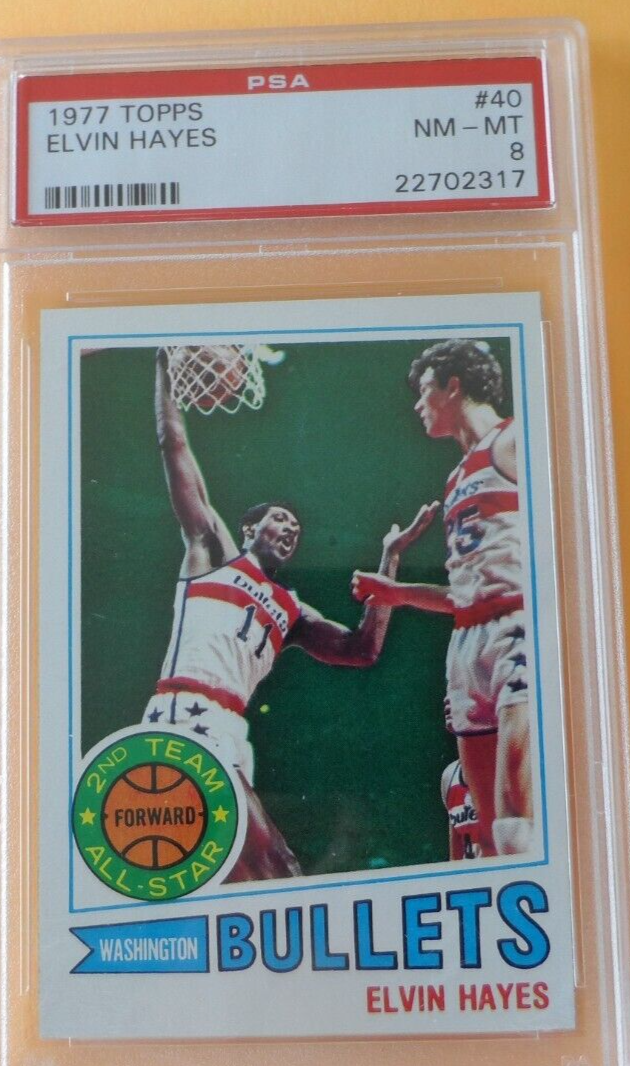 1977 TOPPS BASKETBALL #40 ELVIN HAYES G-16 PSA 8 | eBay