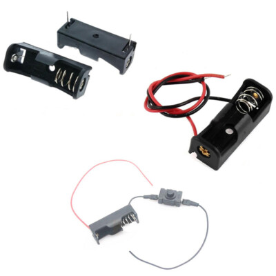 1x23A 12V Battery Holder Case Enclosed Box/Switch With Wire/Pin For 23A ...