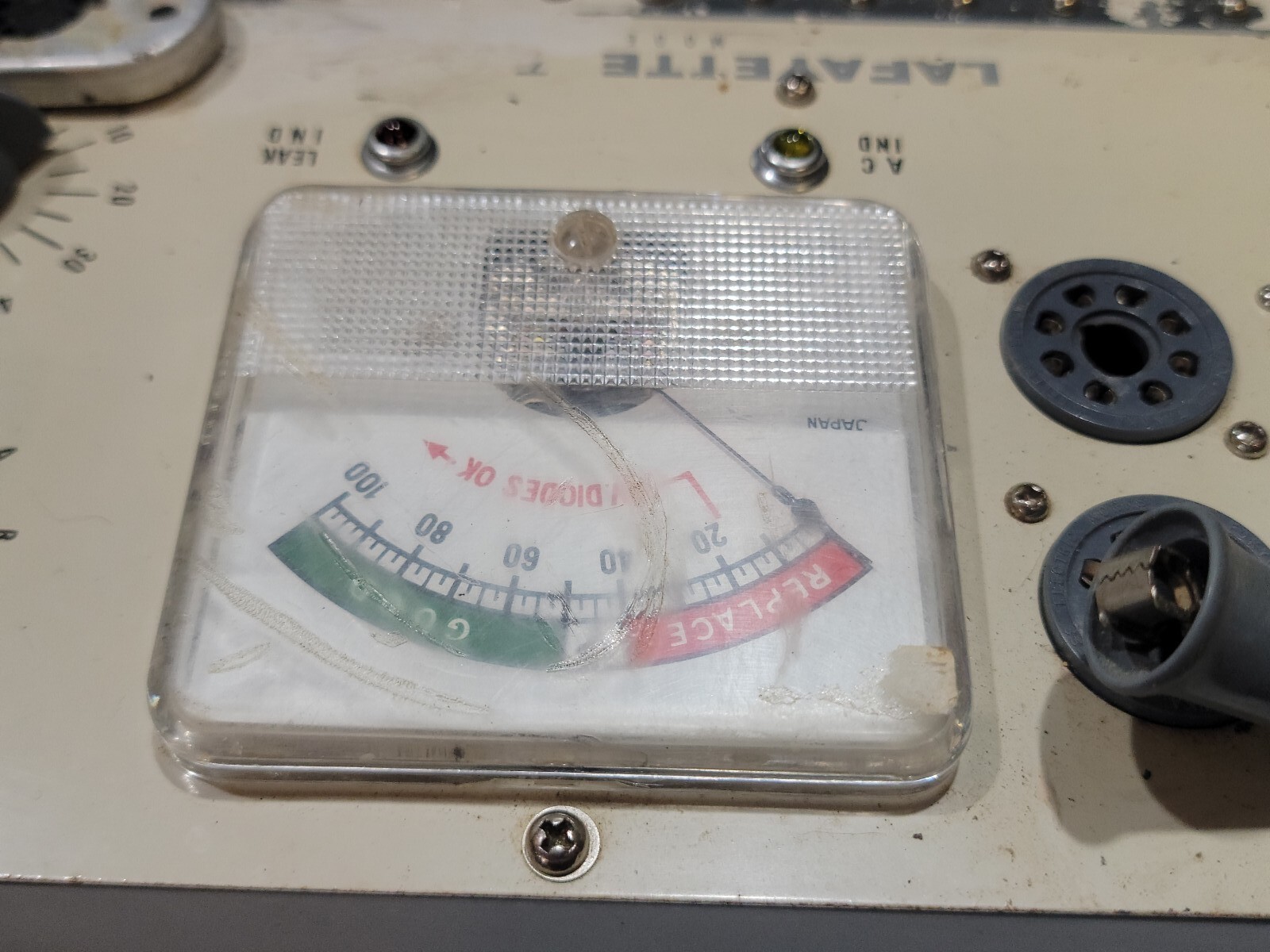 Vintage Lafayette TE-15 Tube Tester Meter For Parts Or Repair Untested ...