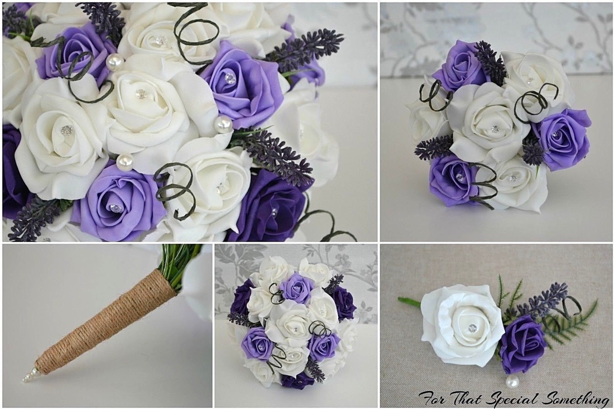 Purple Roses Bouquet Wedding A Wedding Bouquet Collection Of Purple