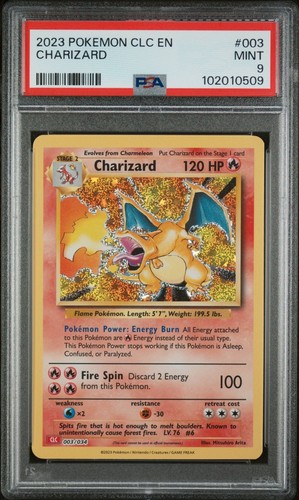 PSA 9 MINT Charizard 003 Pokemon Card CLC Classic Ho-Oh EX Deck 2023 ...