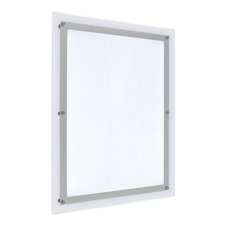 LED Poster Frame Wall Mount Light Box Lamp Sign Holder Advertising ...