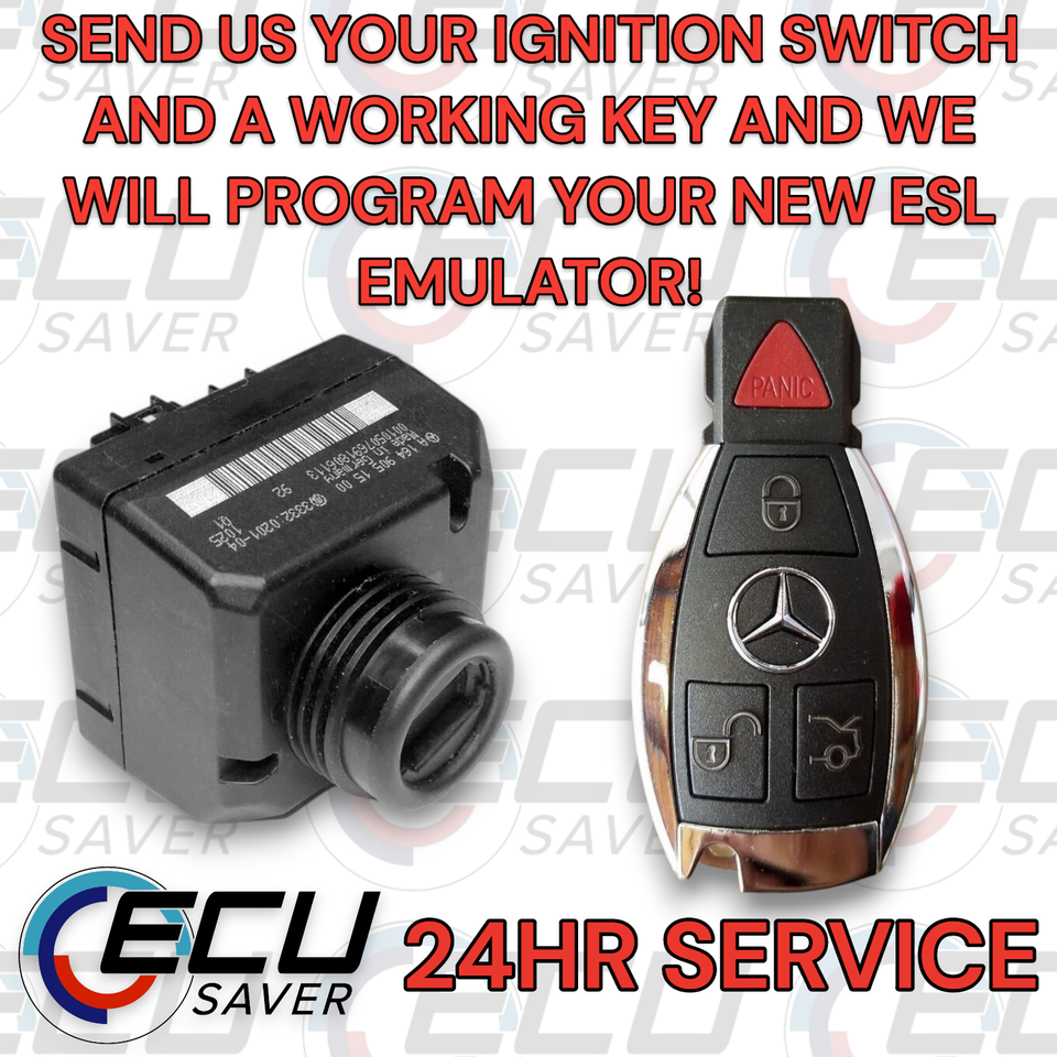 🔥 MERCEDES ESL STEERING LOCK EMULATOR PROGRAMMING SERVICE W204 W207 ...