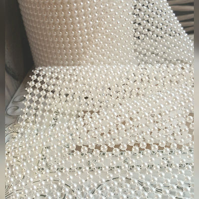 Pearl Ivory Mesh Ribbon Wedding Cake Decoration 24 12 6 4 2 Row Craft ...