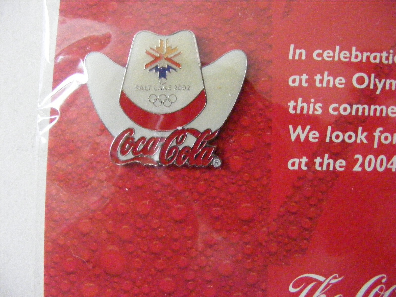 Coca Cola 2002 Olympics Pin - Cowboy Hat - New | eBay