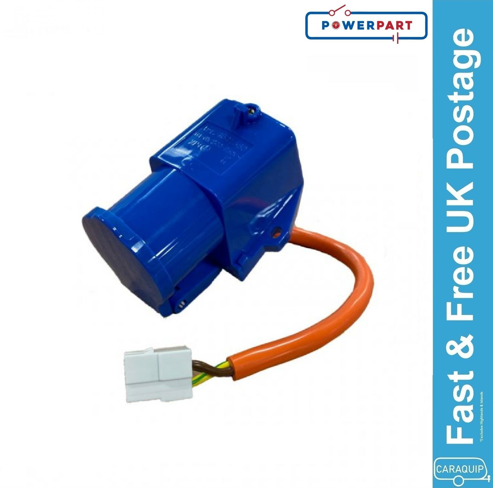 Mains Hook Up Inlet Socket Prewired Flush Fitting Caravan Motorhome VW ...