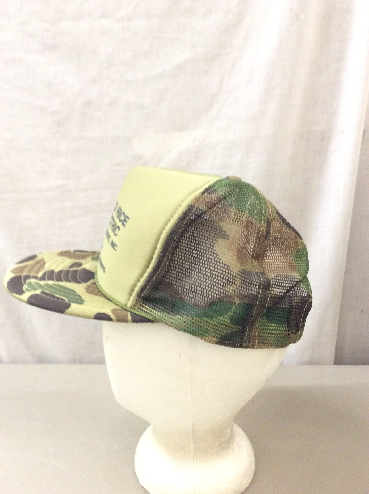 trucker hat baseball cap Vintage Mesh Snap Back WILD RICE ELECTRIC ...