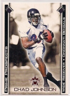 2001 CHAD OCHOCINCO JOHNSON VANGUARD PRIME PROSPECTS ROOKIE OREGON ...