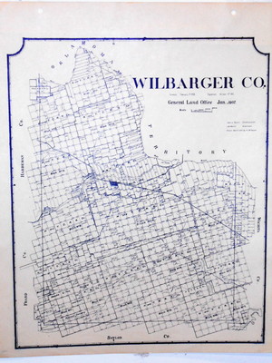 Wilbarger County Texas Land Office Owner Map Vernon Harrold Odell ...