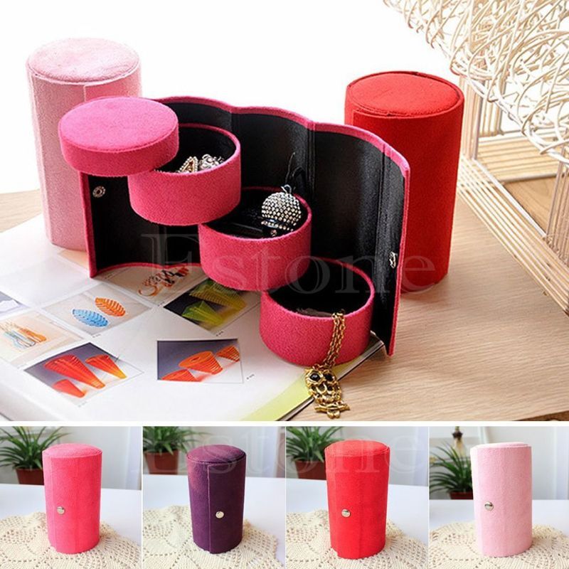 Jewelry Bracelet Earring Velvet Storage Container Organizer Box for ...
