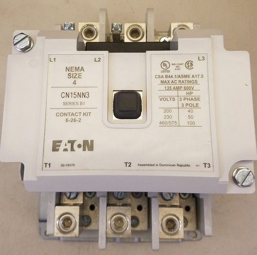 CUTLER HAMMER CN15NN3A 135A, 600V, 40hp 120V ***NEW IN BOX FAST ...