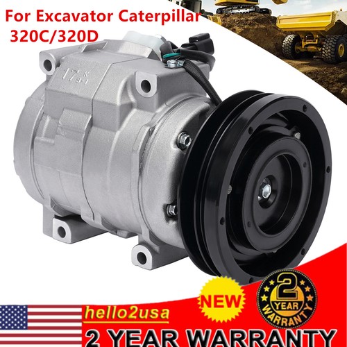 Air Conditioner AC Compressor 176-1895 Fits For Caterpillar Excavator ...
