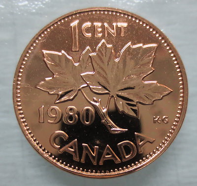 1980 CANADA 1 CENT SPECIMEN PENNY COIN | eBay