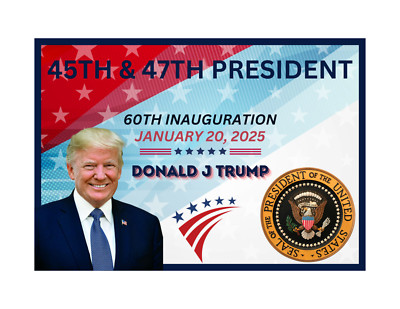 Donald J. Trump Inauguration 2025 Refrigerator Magnet | eBay