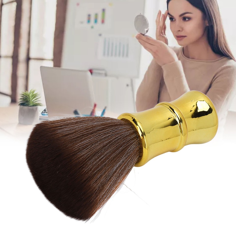 Barber Neck Duster Brush Soft Hair Electroplating Process Barber Brush ...
