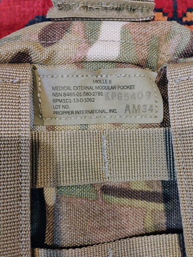 USGI Molle II Lightweight Load Carrying Equipment Medic Bag Multicam ...