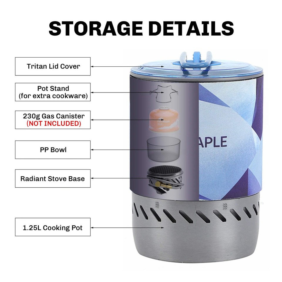 Fire-Maple Mars Radiant Stove: Compact Camping Heat Exchanger | eBay ...